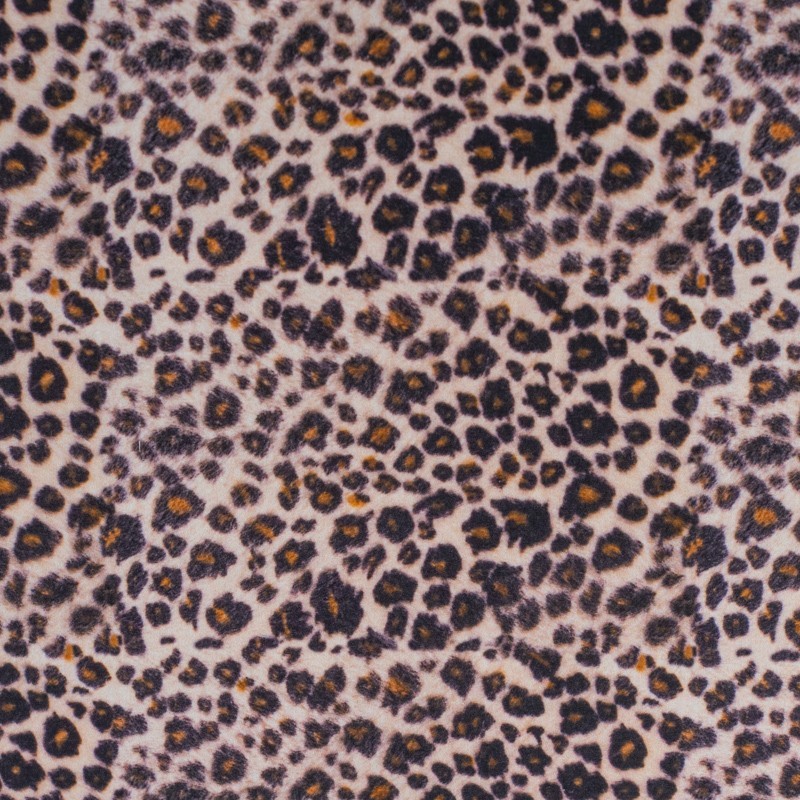 Tela de algodón animal print leopardo